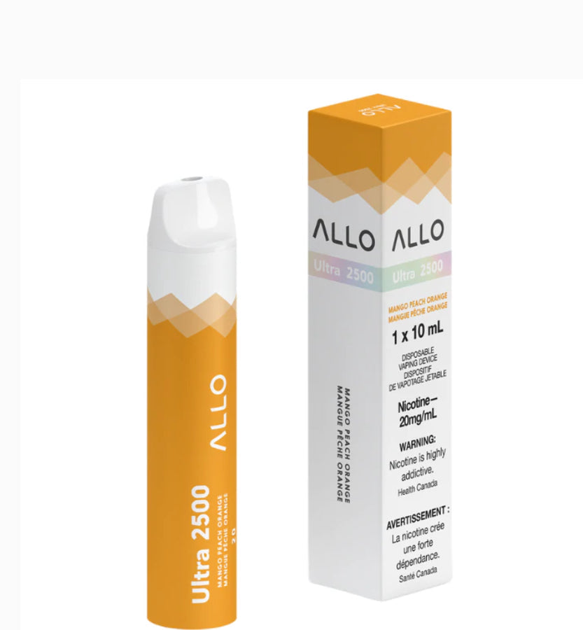 Allo 2500 mango peach orange 20mg/ml disposable – Vape Palace