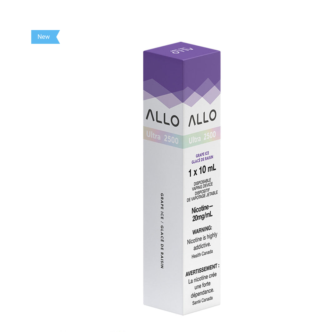 Allo 2500 grape ice 20mg/ml disposable – Vape Palace