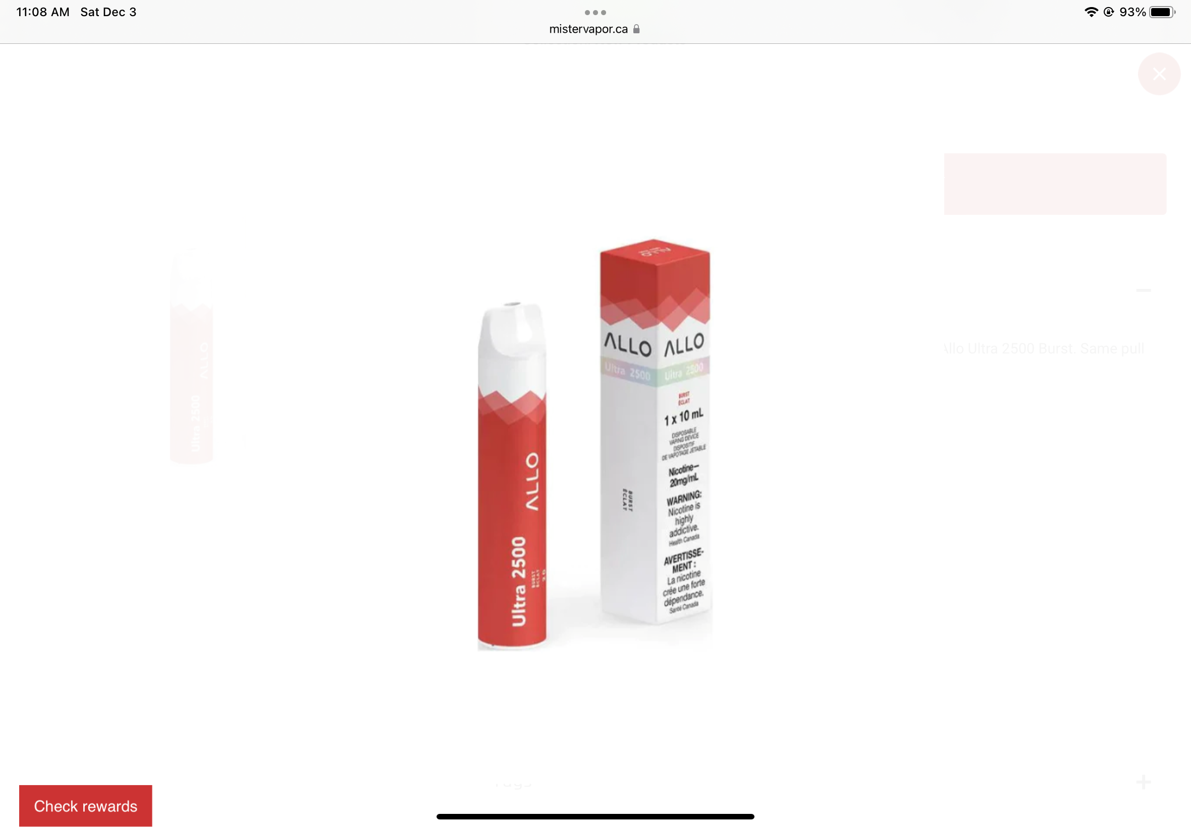 Allo 2500 fruity explosion 20mg/ml disposable – Vape Palace