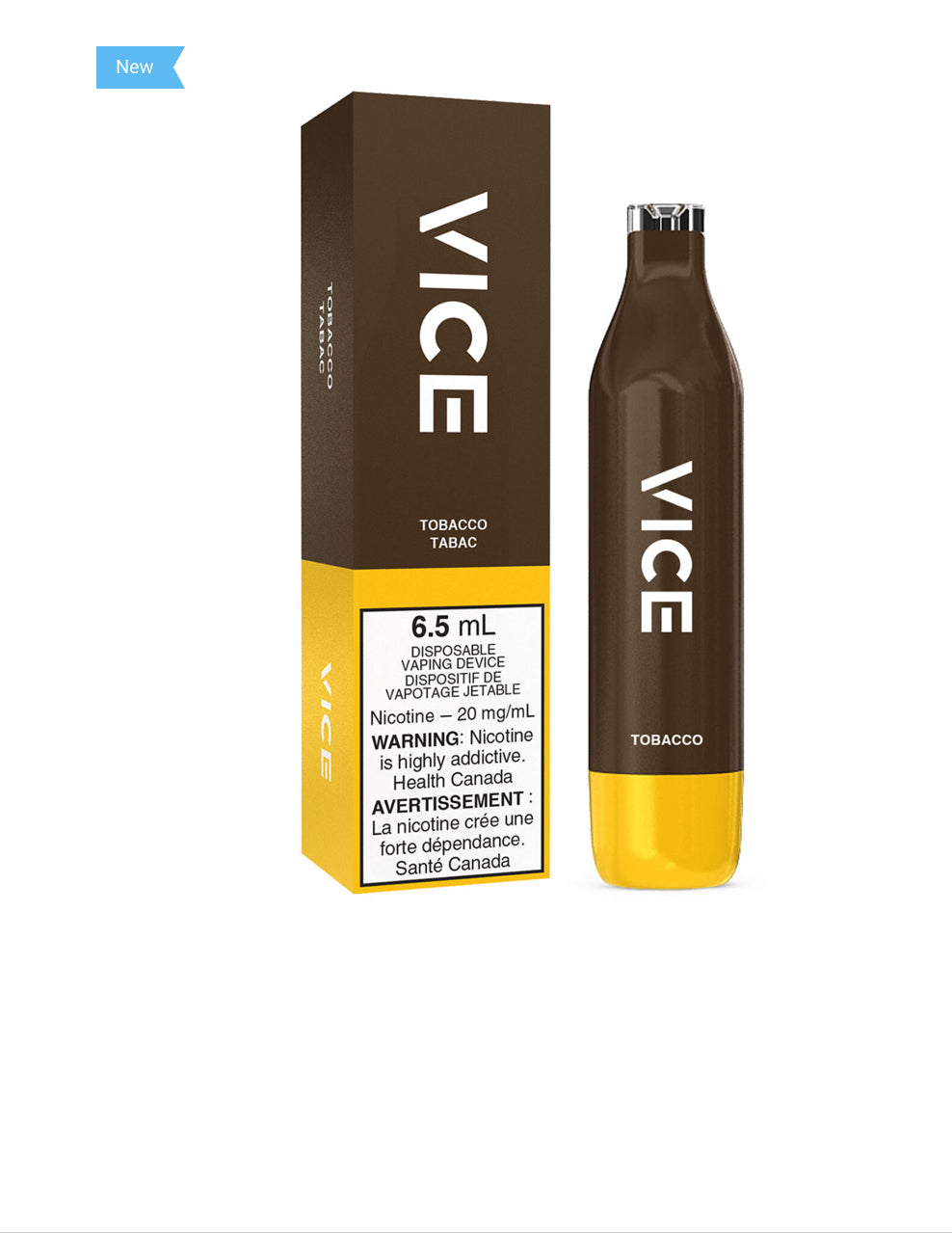 Vice 2500 Tobacco 20mg/ml disposable – Vape Palace
